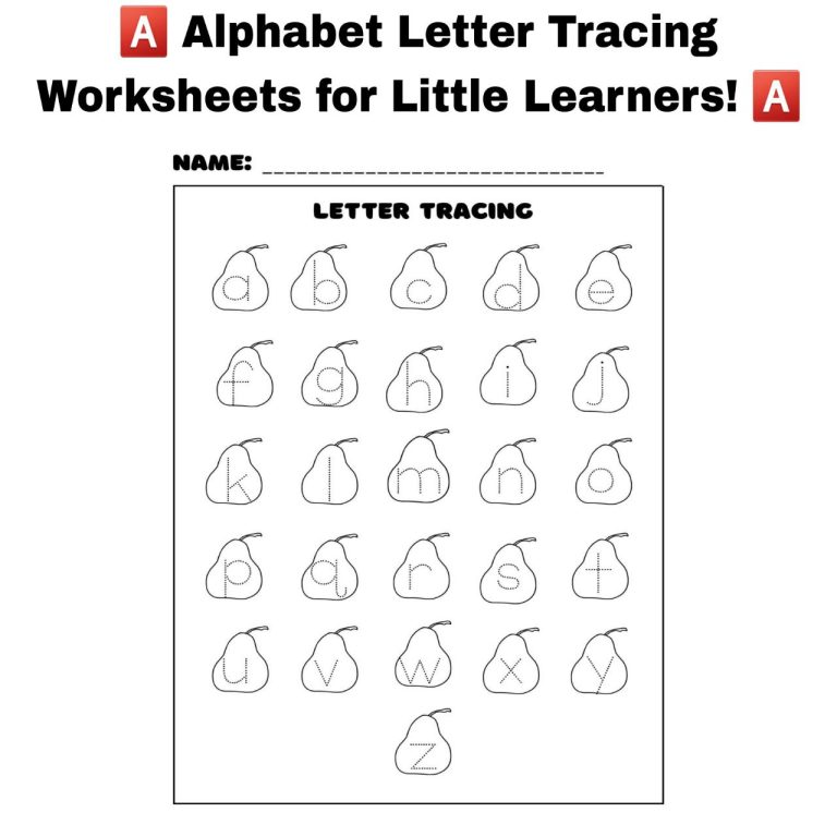 Alphabet Letter Tracing Worksheets for Little Learners! - Made By Teachers