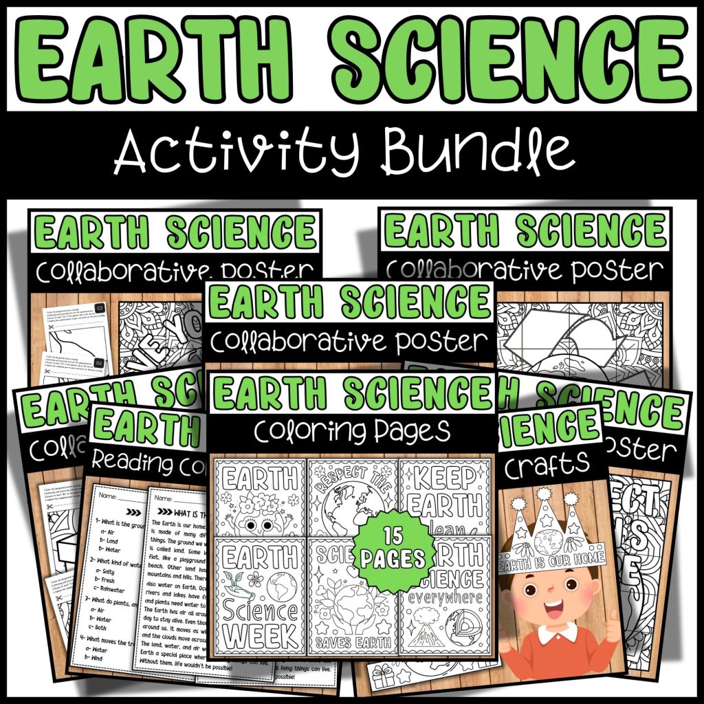 October Earth Science Week Activity Bundle | Earth Day Posters and ...