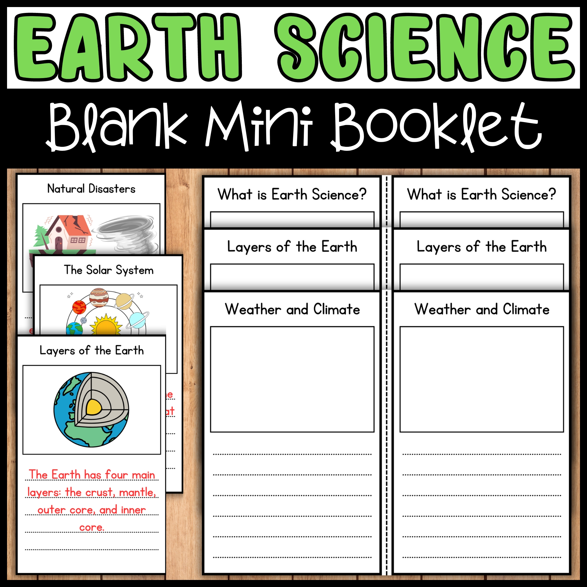 October Earth Science Week Activity Bundle | Earth Day Posters and ...