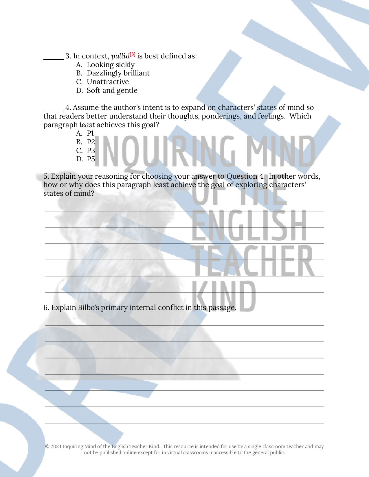 The Hobbit Quiz, Close Reading, and Vocabulary Games Bundle (Chapters ...