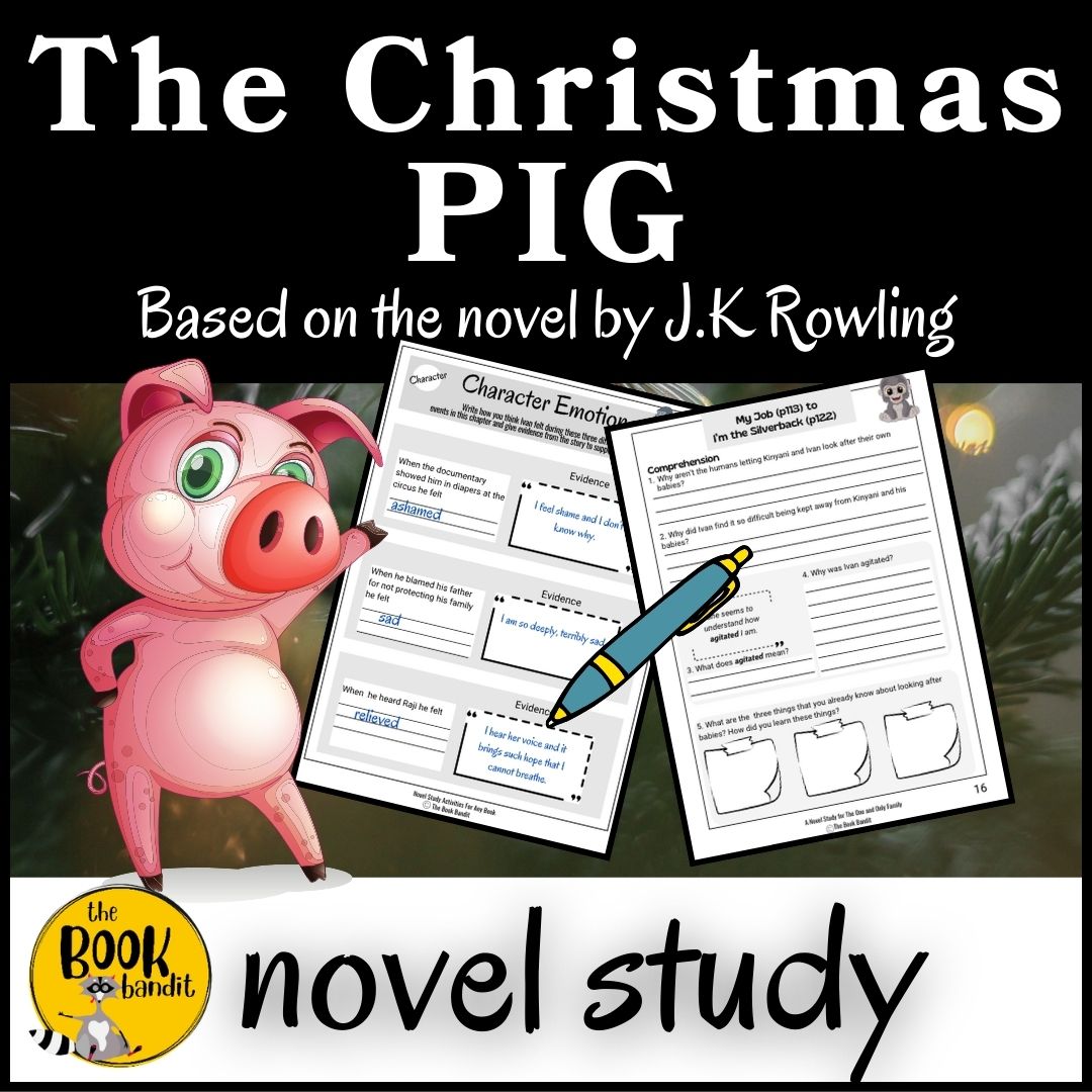 THE CHRISTMAS PIG Novel Study based on the book by J.K Rowling | Made ...