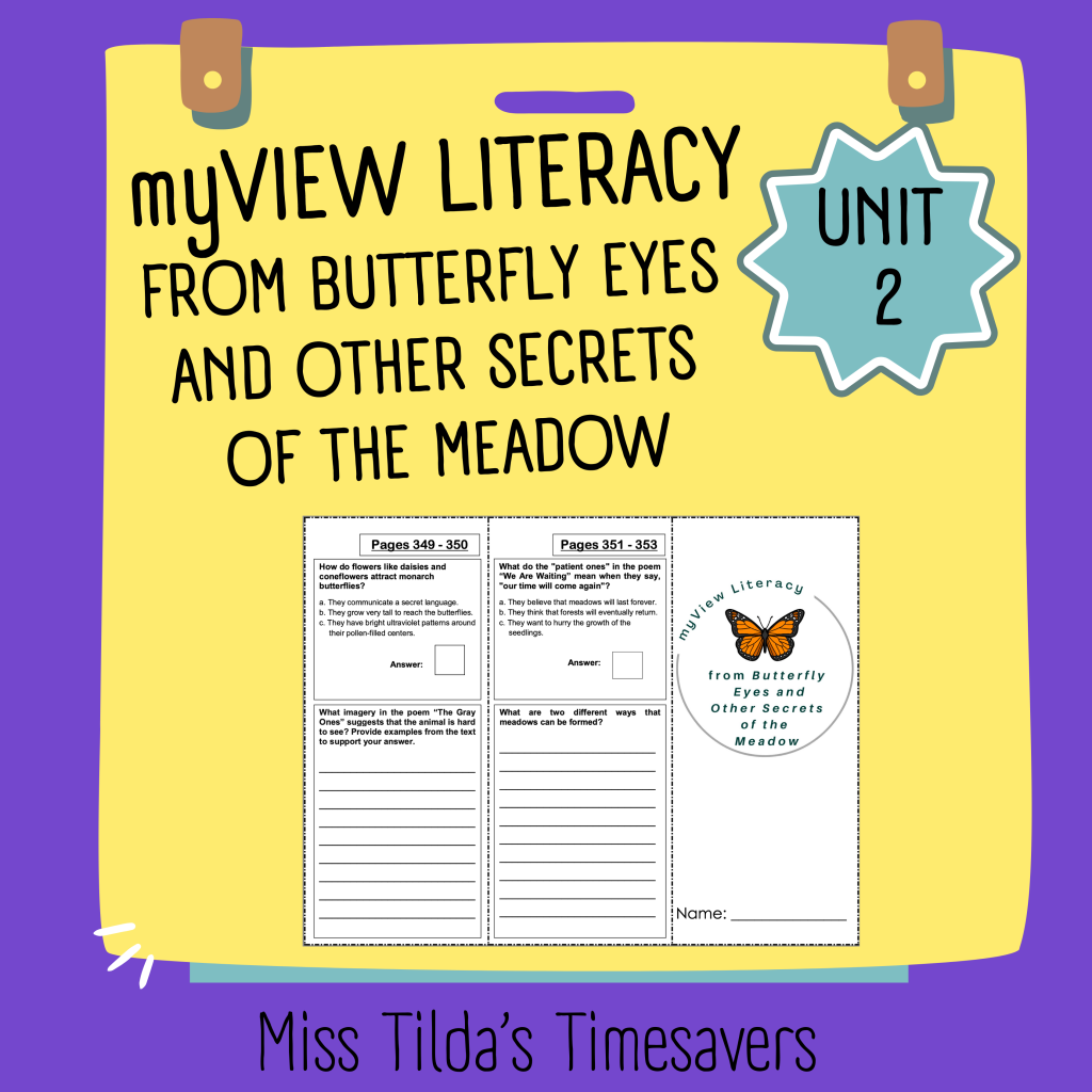 from Butterfly Eyes and Other Secrets of the Meadow - myView Literacy 4 ...