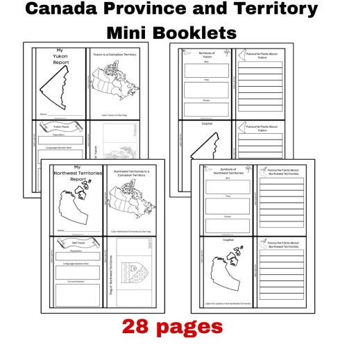Canada Province and Territory Mini Booklets | Made By Teachers