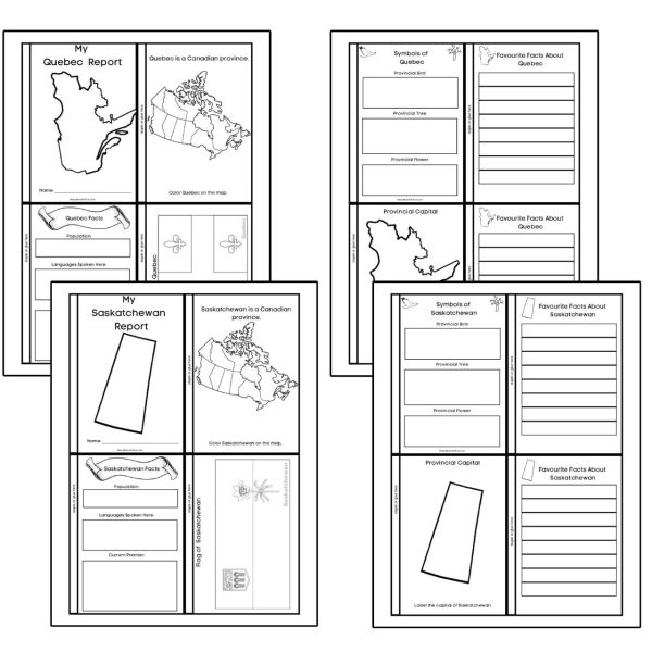 Canada Province and Territory Mini Booklets | Made By Teachers