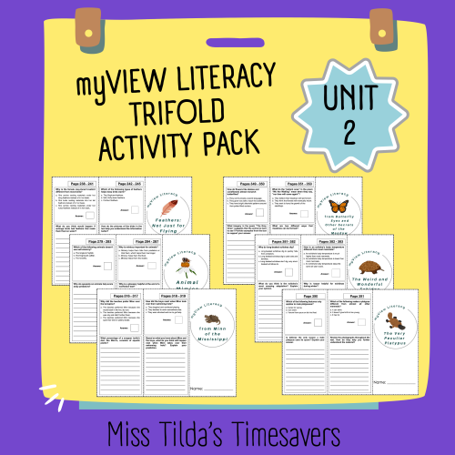 myView Literacy 4 Activity Pack - Unit 2 | Made By Teachers