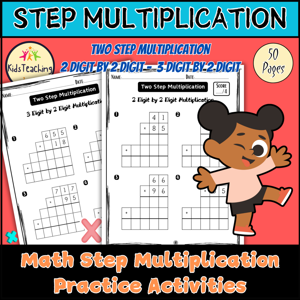 Step Multiplication & Lattice Multiplication Bundle : Multi Digit ...