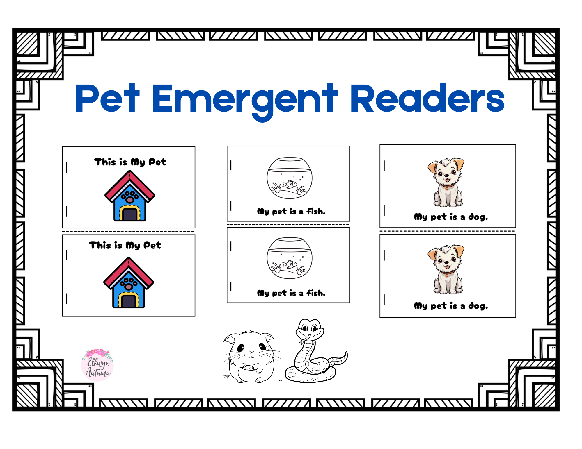 Color Words Emergent Readers (focus on 'at' family) | Made By Teachers
