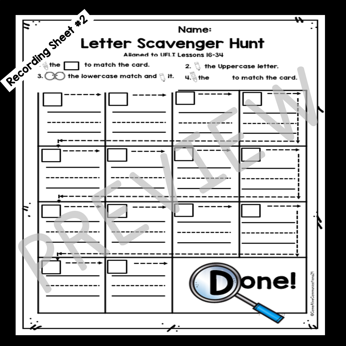 Uppercase & Lowercase Letter Match Scavenger Hunt Bundle | Made By Teachers