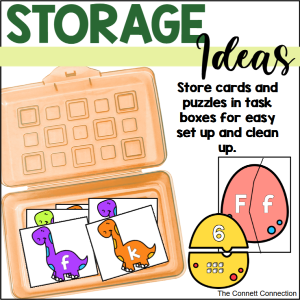 Dinosaur Alphabet and Number Flash Cards and Puzzles - Made By Teachers