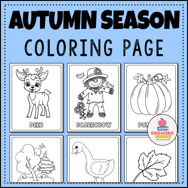 Autumn Alphabet Coloring Pages A-Z - Fun & Educational Holiday Activity ...