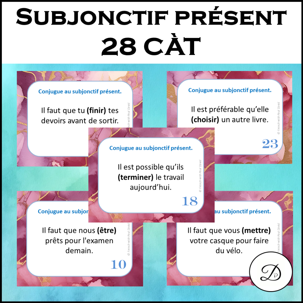 Subjonctif présent - 28 CÀT / French subjunctive | Made By Teachers