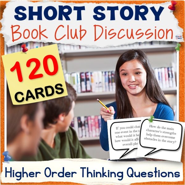 Short Stories Discussion Questions - Book Club Discussion Cards for Any ...