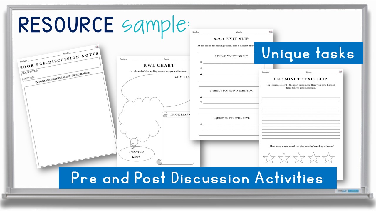 Short Stories Discussion Questions - Book Club Discussion Cards for Any ...