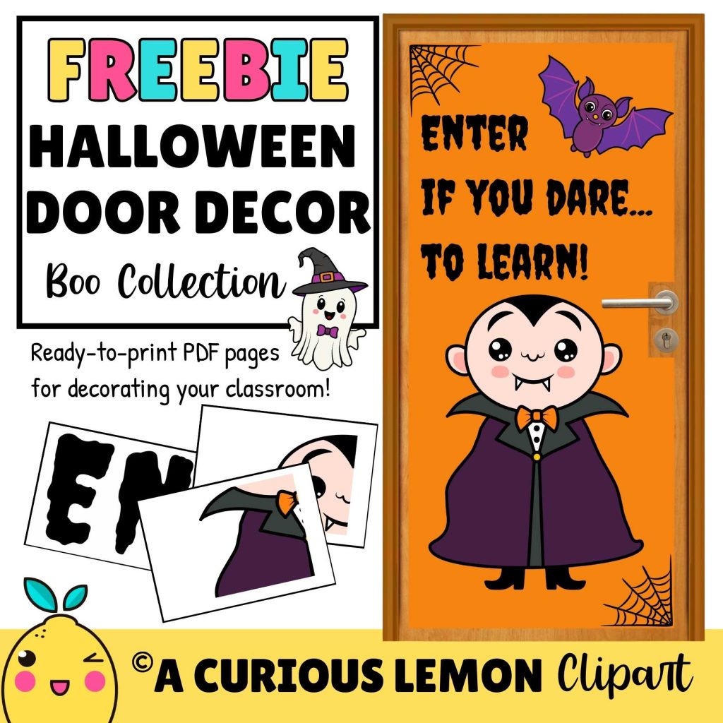FREE | Halloween Door Decor | Bulletin Board | Decorations | Boo ...