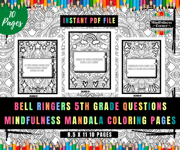 Bell Ringers 5th Grade Questions, Printable Relaxing Coloring Pages, No ...