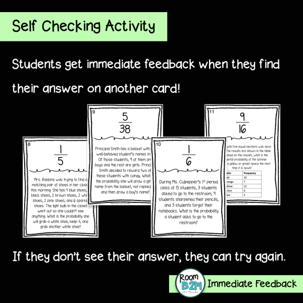 Probability of Simple and Compound Events Scavenger Hunt TEKS 7.6I ...