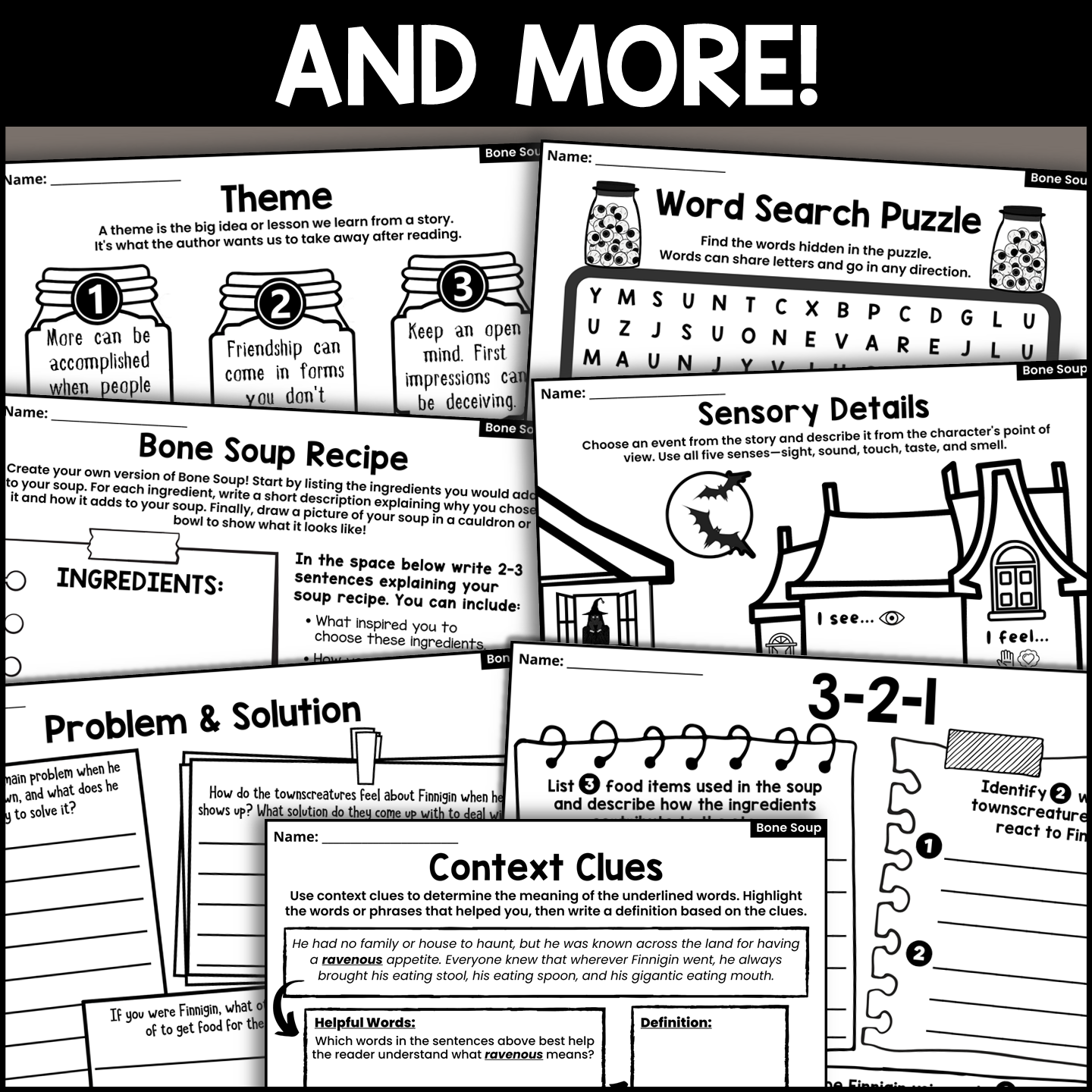Bone Soup by Cambria Evans Interactive Read-Aloud Activities and Book ...