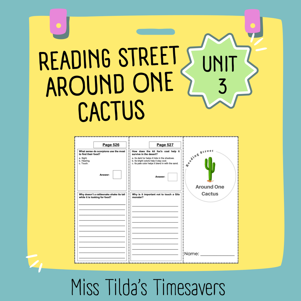 Around One Cactus - Grade 3 Reading Street - Made By Teachers
