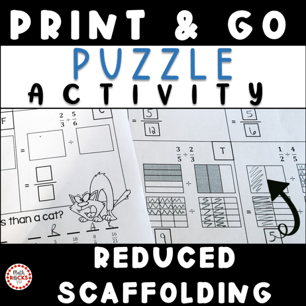 Dividing Fractions Visual Area Model Fractions 6th Grade Printable ...