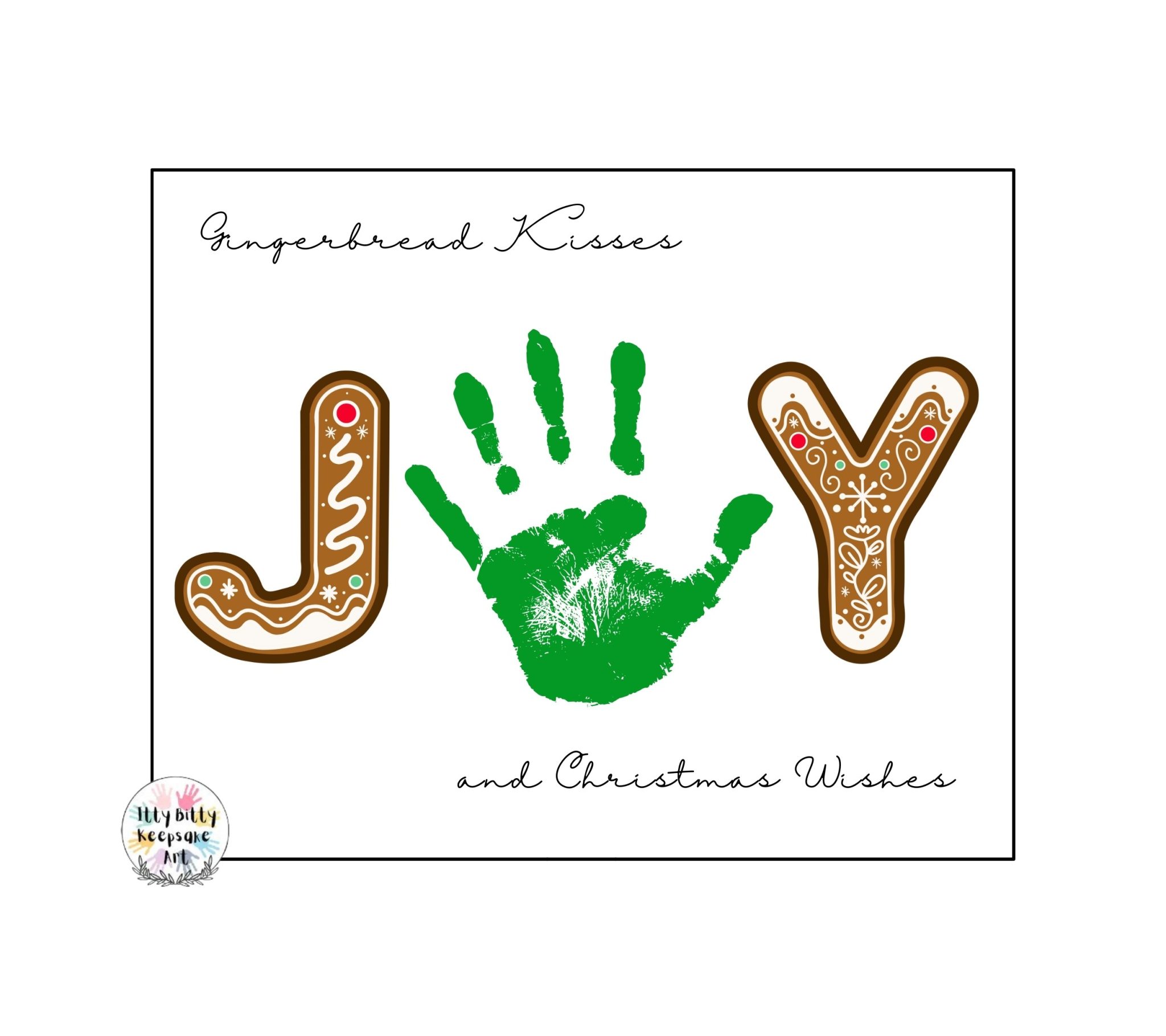 Gingerbread Handprint Art Craft Printable Template / Kids Craft ...