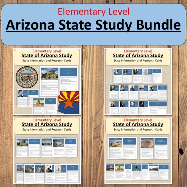 BUNDLE Arizona State Research Elementary Montessori Homeschool | Made ...
