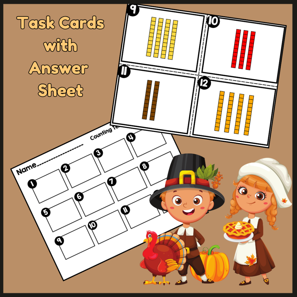 Counting by Tens to 100 Math Center Task Cards with Digital Option ...