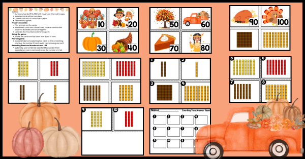 Counting by Tens to 100 Math Center Task Cards with Digital Option ...