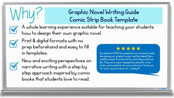 Writing a Graphic Novel Unit - Comic Strip Book Template, Story Guide ...