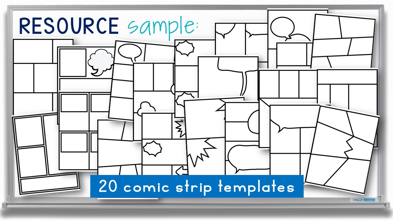 Writing a Graphic Novel Unit - Comic Strip Book Template, Story Guide ...