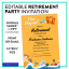 Editable Retirement Party Invitation - Bon Voyage! | Made By Teachers