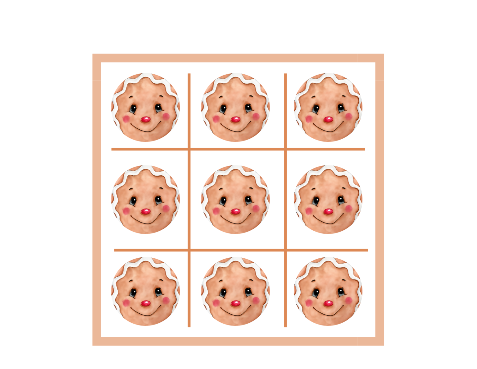 Gingerbread Kid Tic Tac Toe | Made By Teachers