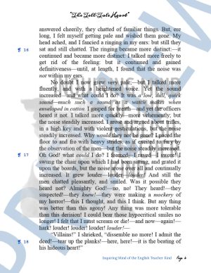 "The Tell Tale Heart" by Edgar Allan Poe Close Reading Inference ...