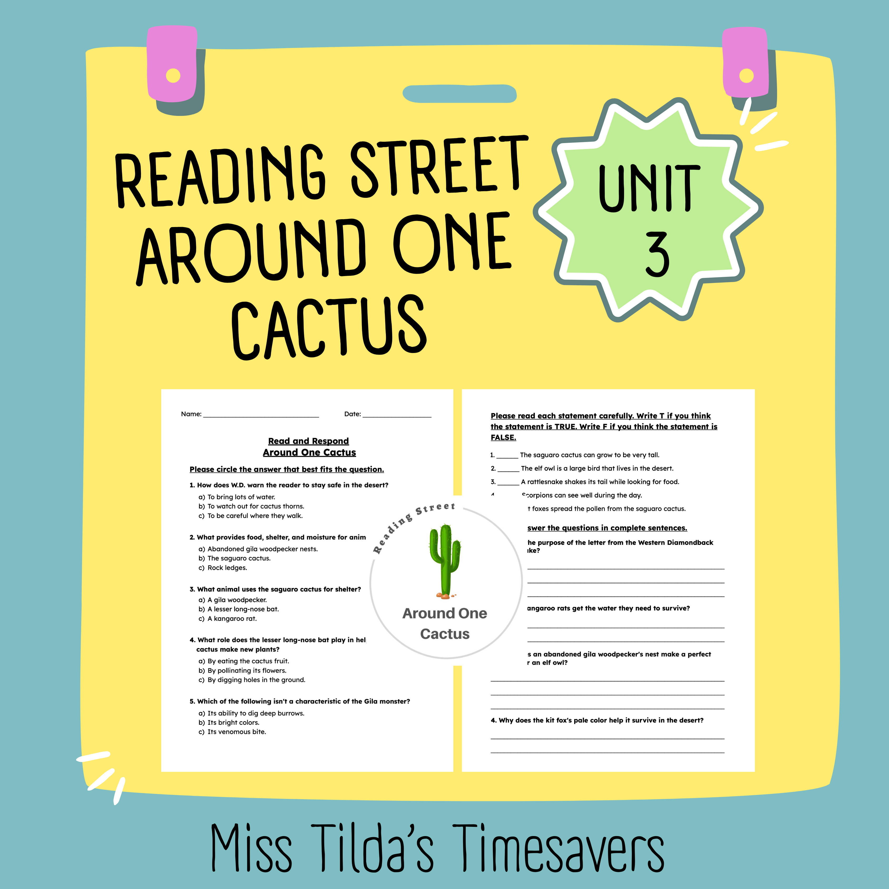 What About Me? - Grade 3 Reading Street | Made By Teachers