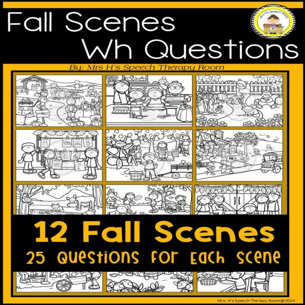 Wh Questions Speech Therapy Answering Questions Fall Theme Language ...