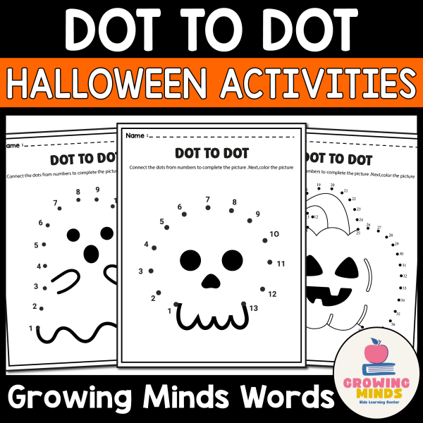 Halloween dot to dot Number Worksheet - Halloween day Activities | Made ...
