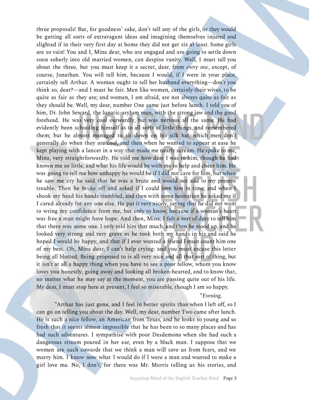 Dracula Chapter 5 Close Reading Analysis Worksheet and Answer Key ...