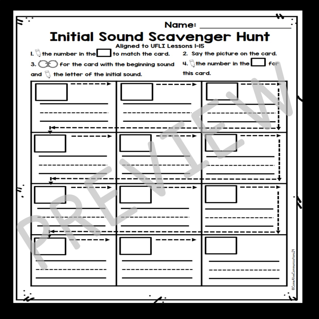 Initial Sound Scavenger Hunt: Engaging Phonics Activity for Letter and ...