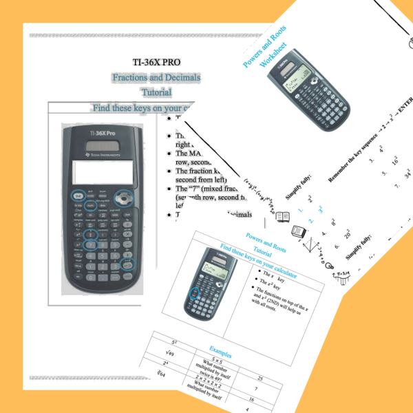 Math Calculator Practice! TI-36X Pro Calculator BUNDLE with ALL ...