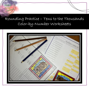 Rounding to the Tens, hundreds, and thousands Place - Color By Number ...