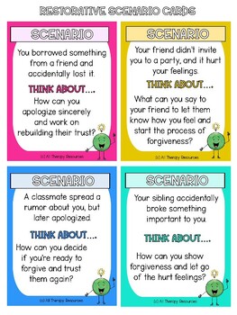 FORGIVENESS & TRUST RESTORATIVE COMMUNITY CIRCLES Questions | Made By ...