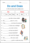 Beginner Do and Does Grammar Activity Worksheets for Grade 2 | Made By ...