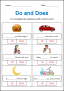Beginner Do and Does Grammar Activity Worksheets for Grade 2 | Made By ...