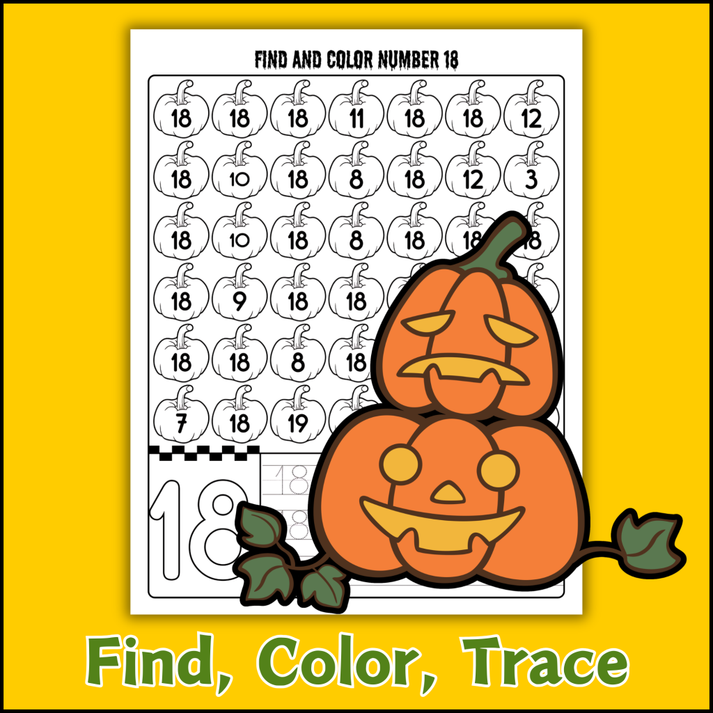 Color Pumpkin Numbers: Halloween Numbers Maze Activity | Made By Teachers