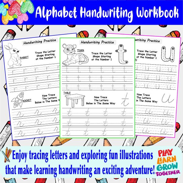 Alphabet Handwriting Practice Workbook. | Made By Teachers