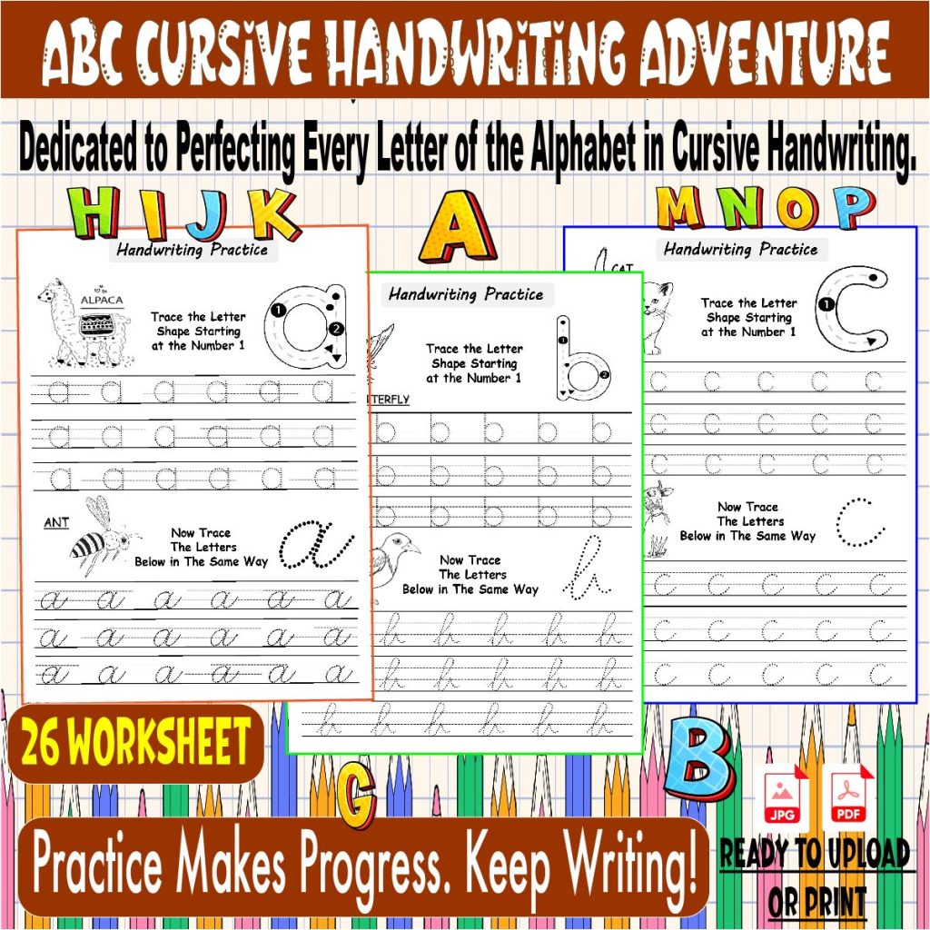 Alphabet Handwriting Practice Workbook. | Made By Teachers