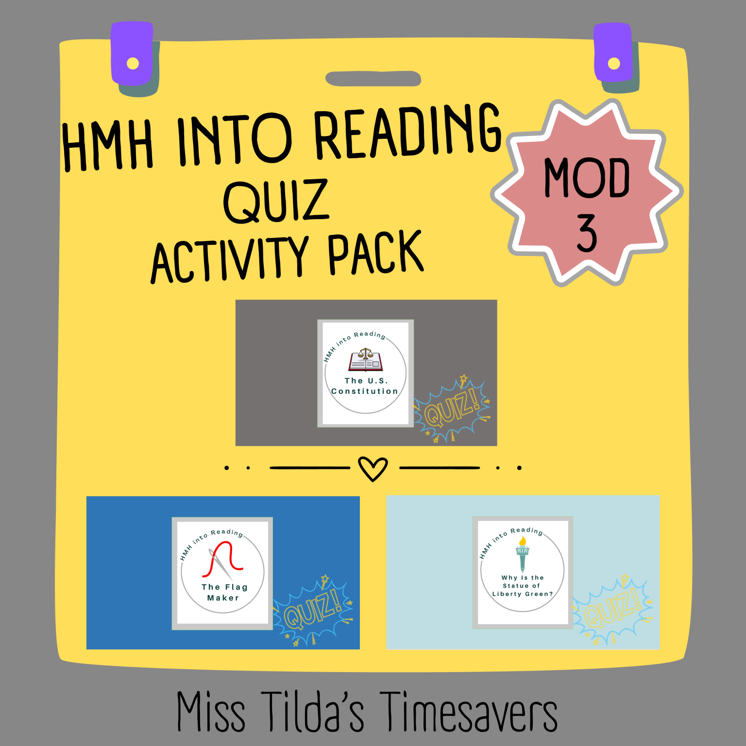 Grade 3 HMH into Reading Module 3 PowerPoint Assessment Pack - Made By ...