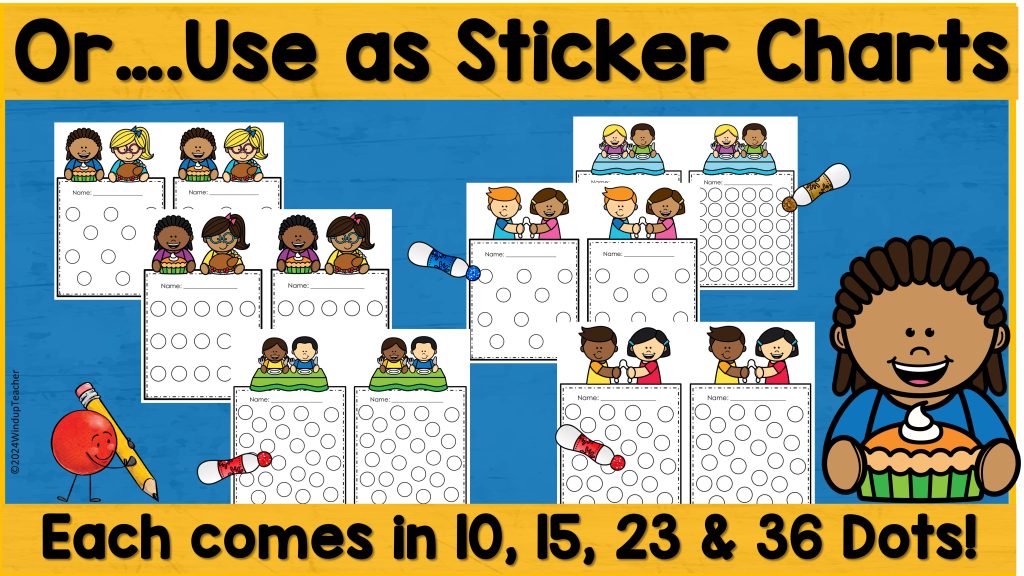 Thanksgiving Do-A-Dot Marker Color & Dot Dauber Activity or Sticker ...