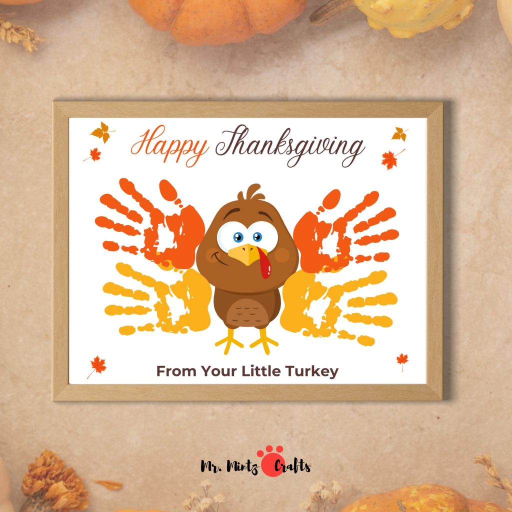 Thanksgiving Turkey Handprint Craft for Kids | ‘Happy Thanksgiving ...
