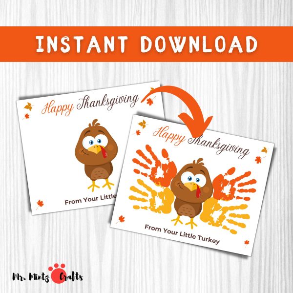 Thanksgiving Turkey Handprint Craft for Kids | ‘Happy Thanksgiving ...