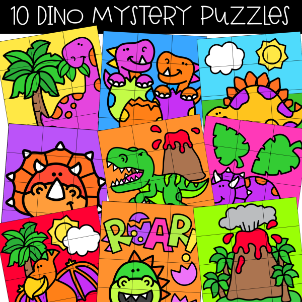Dinosaur Numbers to 20 Worksheets Mystery Puzzles Dinosaur Number ...